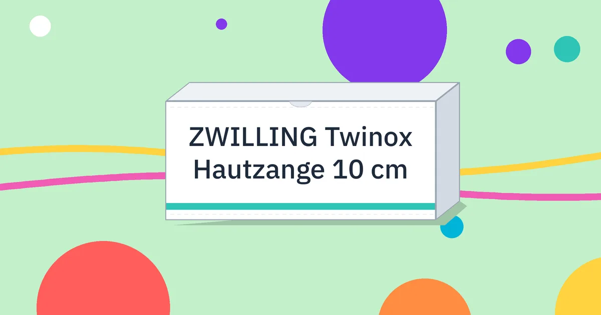 Symbolbild: Packung mit der Aufschrift ZWILLING Twinox Hautzange 10 cm (PZN 02048146) – Verfügbarkeit und Bezug in Apotheken in Frankfurt am Main