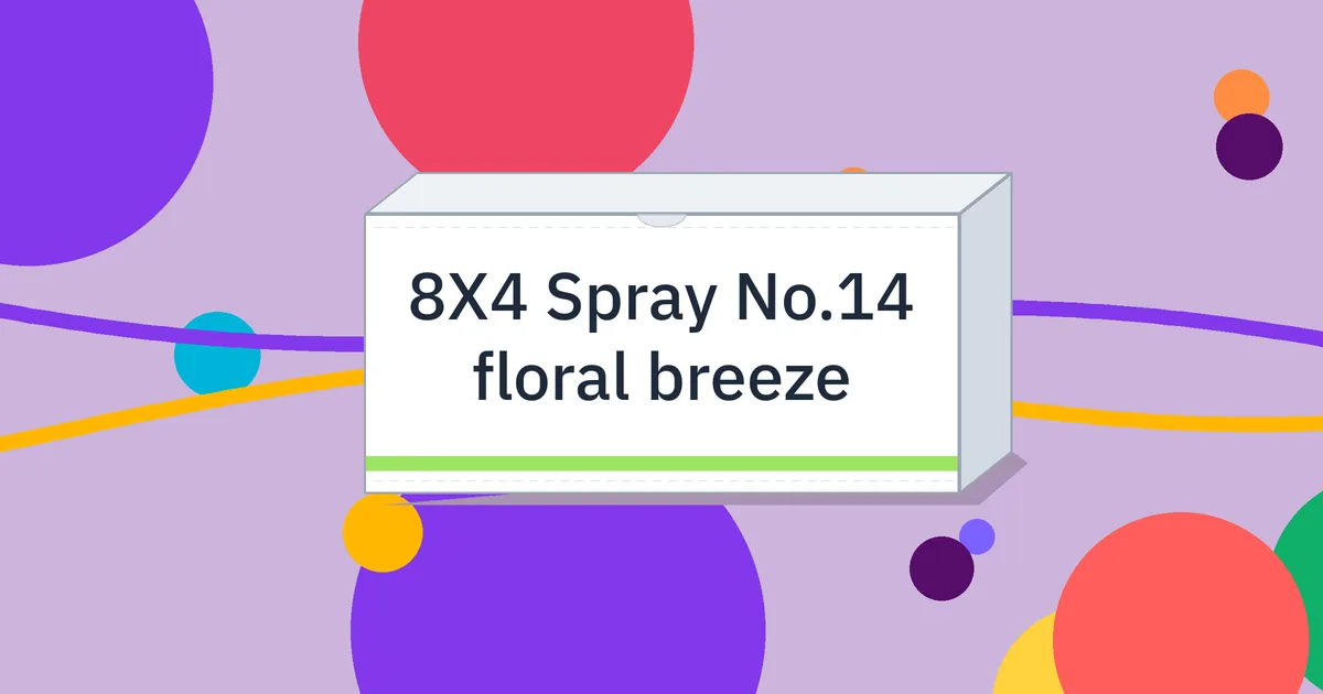 Symbolbild: Packung mit der Aufschrift 8X4 Spray No.14 floral breeze (PZN 16618334) – Verfügbarkeit und Bezug in Apotheken in Frankfurt am Main