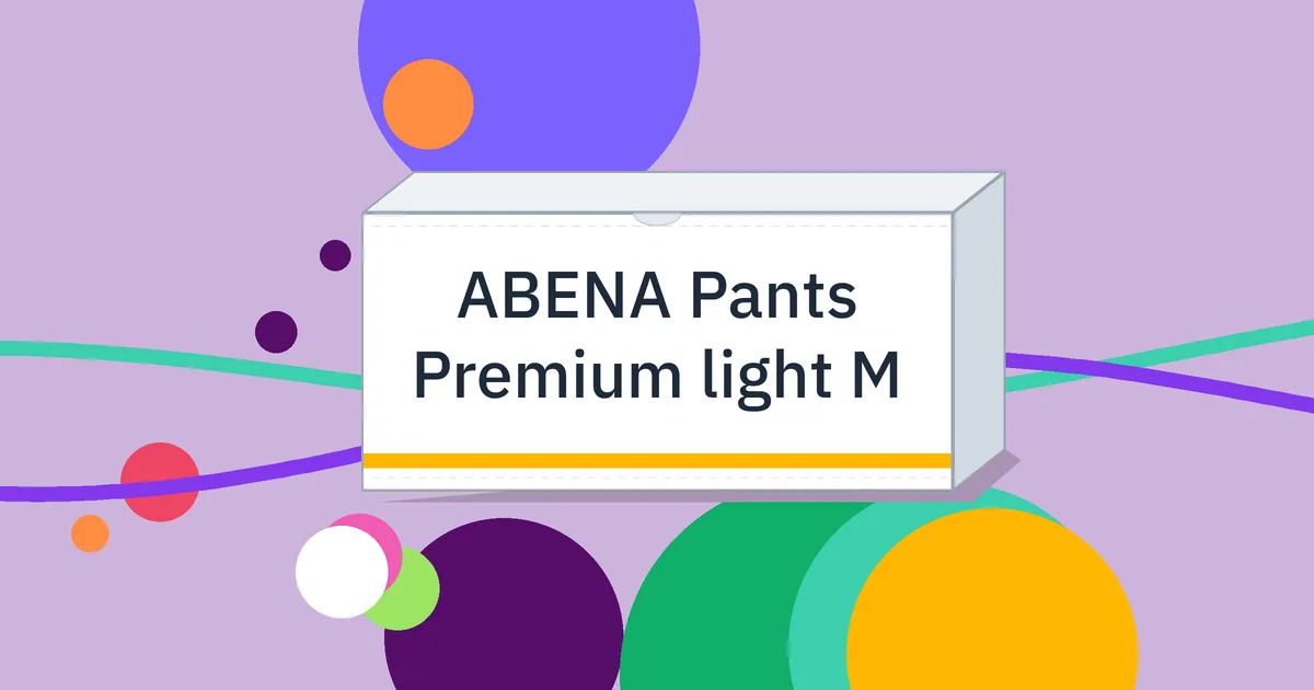 Symbolbild: Packung mit der Aufschrift ABENA Pants Premium light M (PZN 18007439) – Verfügbarkeit und Bezug in Apotheken in Frankfurt am Main