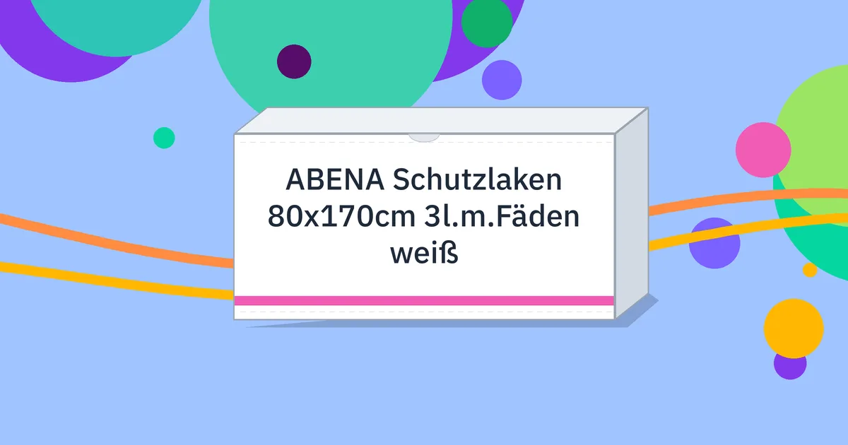 Symbolbild: Packung mit der Aufschrift ABENA Schutzlaken 80x170cm 3l.m.Fäden weiß (PZN 18780174) – Verfügbarkeit und Bezug in Apotheken in Frankfurt am Main