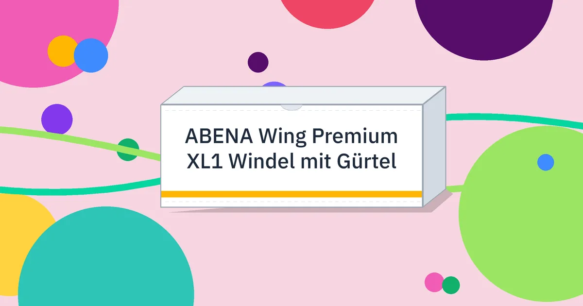 Symbolbild: Packung mit der Aufschrift ABENA Wing Premium XL1 Windel mit Gürtel (PZN 17468931) – Verfügbarkeit und Bezug in Apotheken in Frankfurt am Main