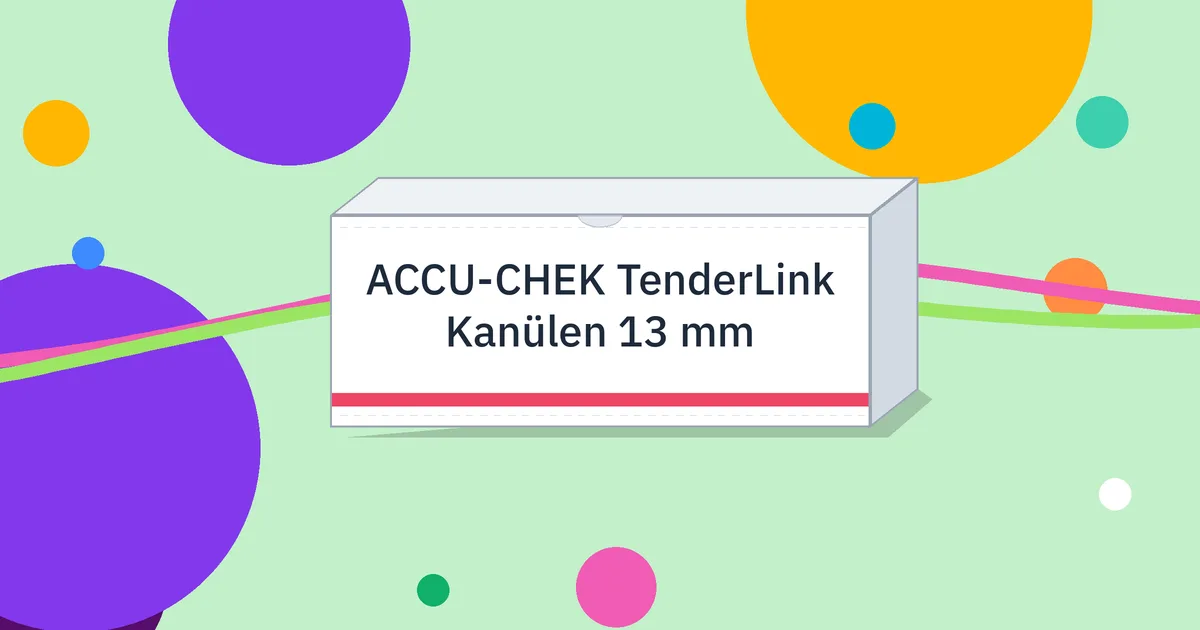 Symbolbild: Packung mit der Aufschrift ACCU-CHEK TenderLink Kanülen 13 mm (PZN 16787083) – Verfügbarkeit und Bezug in Apotheken in Frankfurt am Main