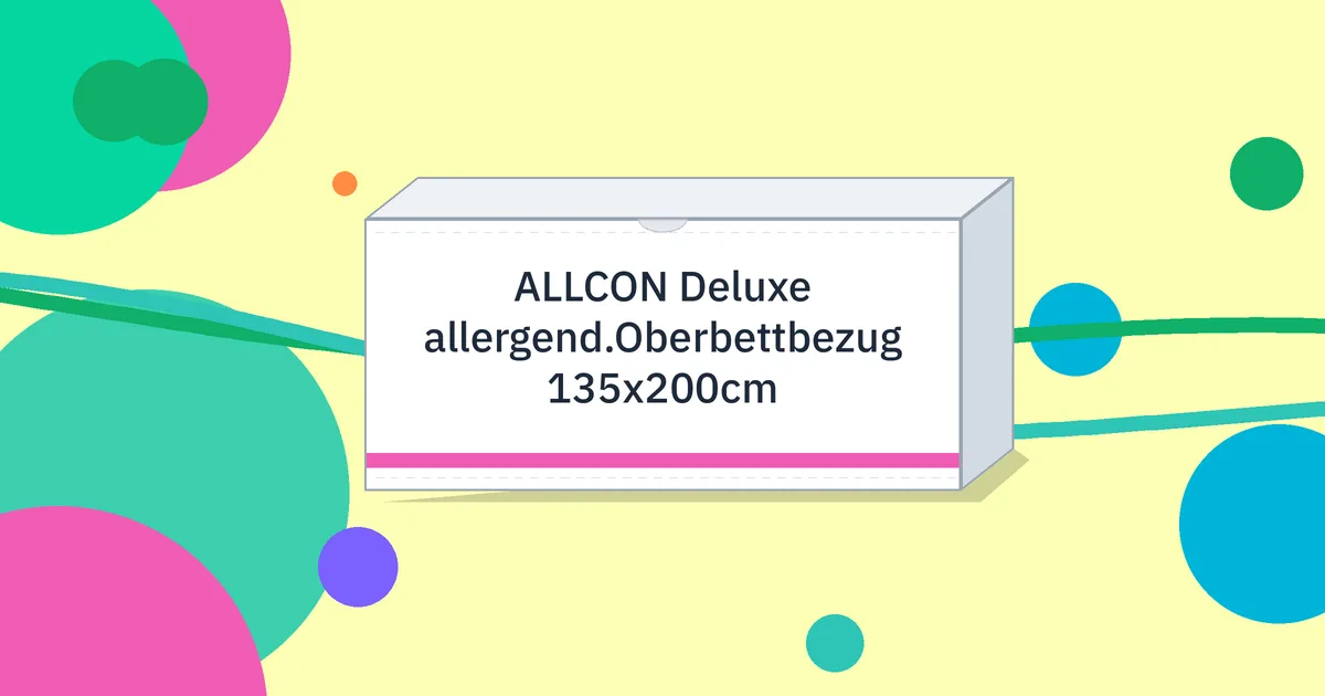 Symbolbild: Packung mit der Aufschrift ALLCON Deluxe allergend.Oberbettbezug 135x200cm (PZN 12445960) – Verfügbarkeit und Bezug in Apotheken in Frankfurt am Main