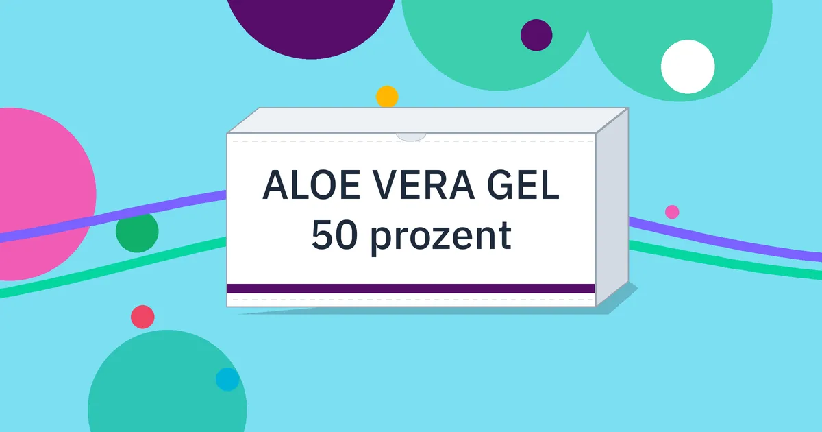 Symbolbild: Packung mit der Aufschrift ALOE VERA GEL 50 prozent (PZN 12360577) – Verfügbarkeit und Bezug in Apotheken in Frankfurt am Main