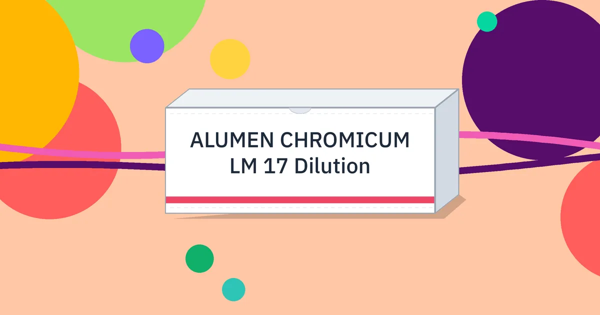 Symbolbild: Packung mit der Aufschrift ALUMEN CHROMICUM LM 17 Dilution (PZN 13315811) – Verfügbarkeit und Bezug in Apotheken in Frankfurt am Main