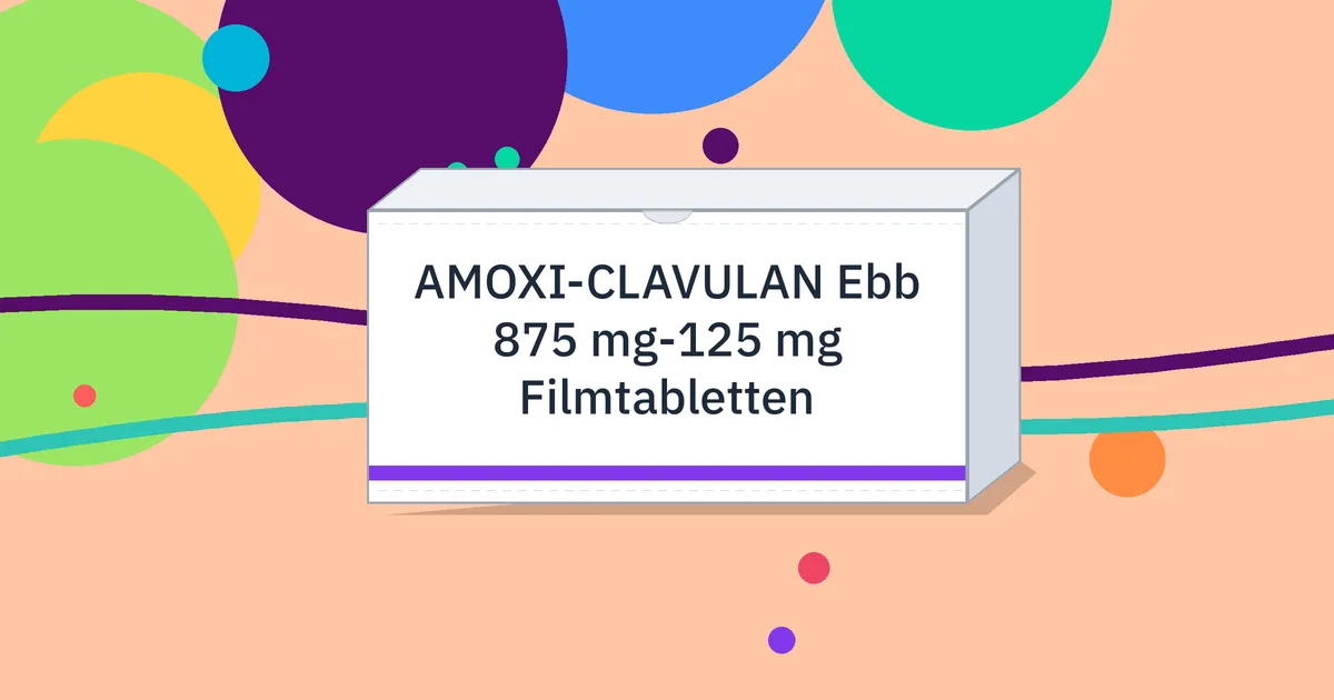 Symbolbild: Packung mit der Aufschrift AMOXI-CLAVULAN Ebb 875 mg-125 mg Filmtabletten (PZN 20693519) – Verfügbarkeit und Bezug in Apotheken in Frankfurt am Main