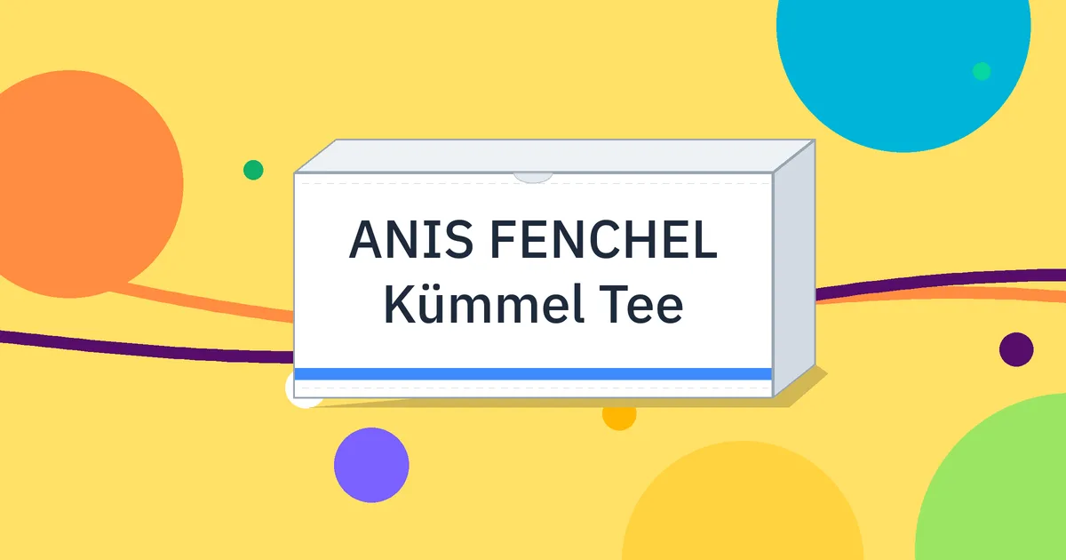 Symbolbild: Packung mit der Aufschrift ANIS FENCHEL Kümmel Tee (PZN 00429714) – Verfügbarkeit und Bezug in Apotheken in Frankfurt am Main