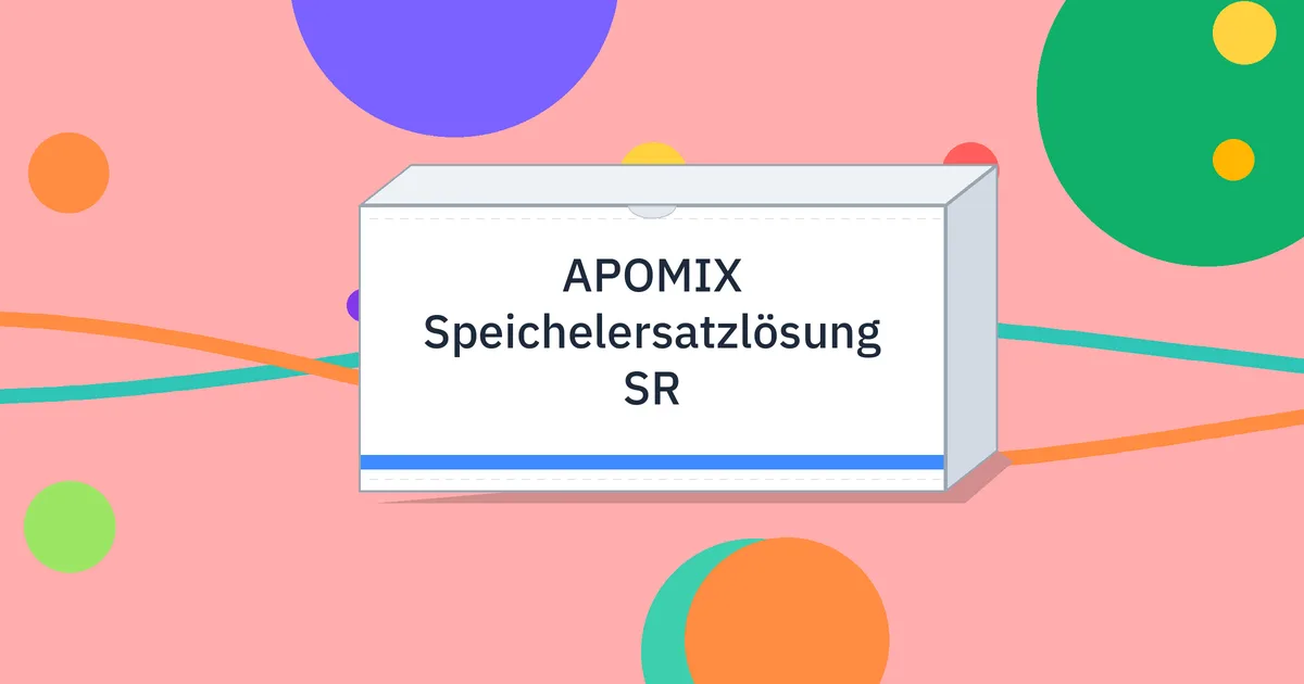 Symbolbild: Packung mit der Aufschrift APOMIX Speichelersatzlösung SR (PZN 17421266) – Verfügbarkeit und Bezug in Apotheken in Frankfurt am Main