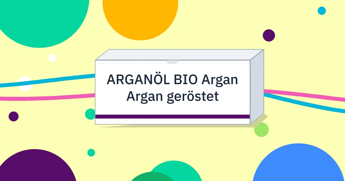 Symbolbild: Packung mit der Aufschrift ARGANÖL BIO Argan Argan geröstet (PZN 17260604) – Verfügbarkeit und Bezug in Apotheken in Frankfurt am Main