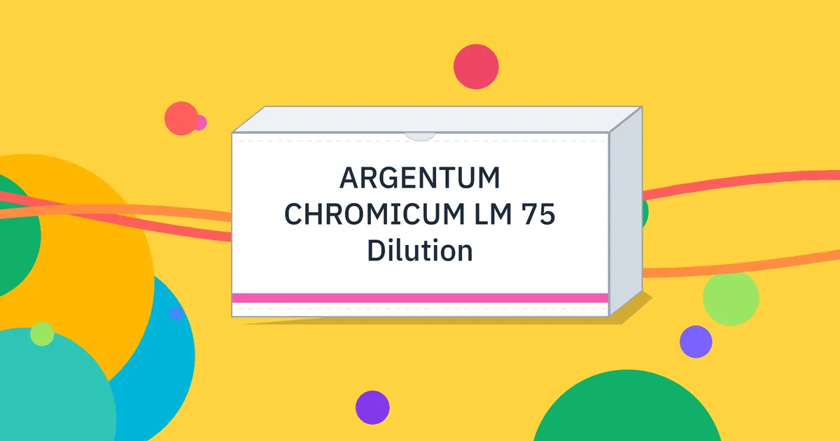 Symbolbild: Packung mit der Aufschrift ARGENTUM CHROMICUM LM 75 Dilution (PZN 13389991) – Verfügbarkeit und Bezug in Apotheken in Frankfurt am Main