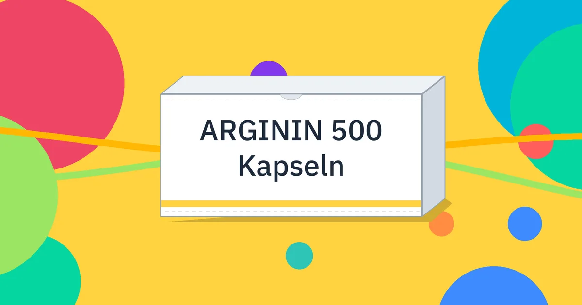 Symbolbild: Packung mit der Aufschrift ARGININ 500 Kapseln (PZN 08824841) – Verfügbarkeit und Bezug in Apotheken in Frankfurt am Main