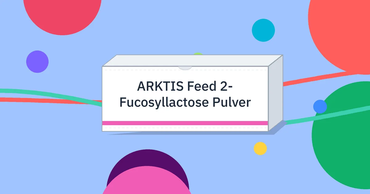 Symbolbild: Packung mit der Aufschrift ARKTIS Feed 2-Fucosyllactose Pulver (PZN 19149503) – Verfügbarkeit und Bezug in Apotheken in Frankfurt am Main