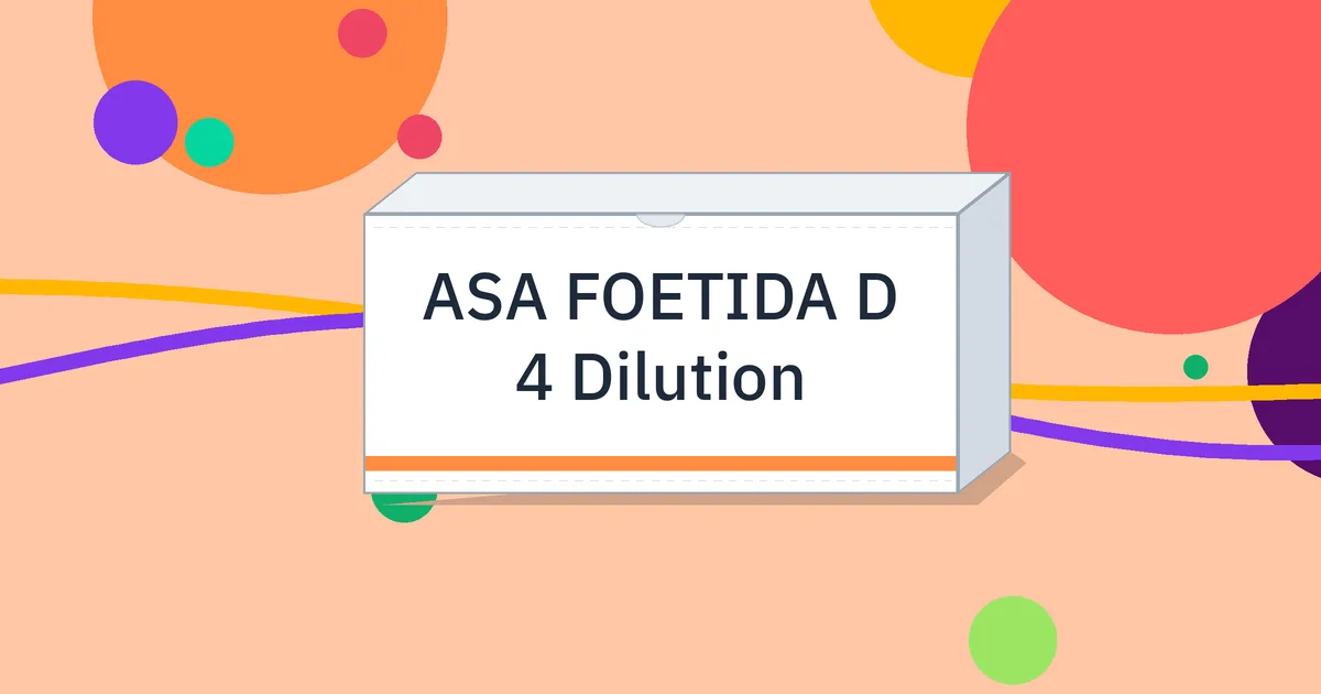Symbolbild: Packung mit der Aufschrift ASA FOETIDA D 4 Dilution (PZN 02110738) – Verfügbarkeit und Bezug in Apotheken in Frankfurt am Main