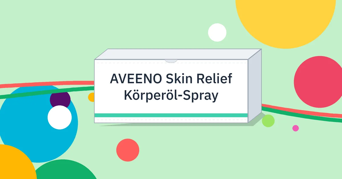 Symbolbild: Packung mit der Aufschrift AVEENO Skin Relief Körperöl-Spray (PZN 19342909) – Verfügbarkeit und Bezug in Apotheken in Frankfurt am Main