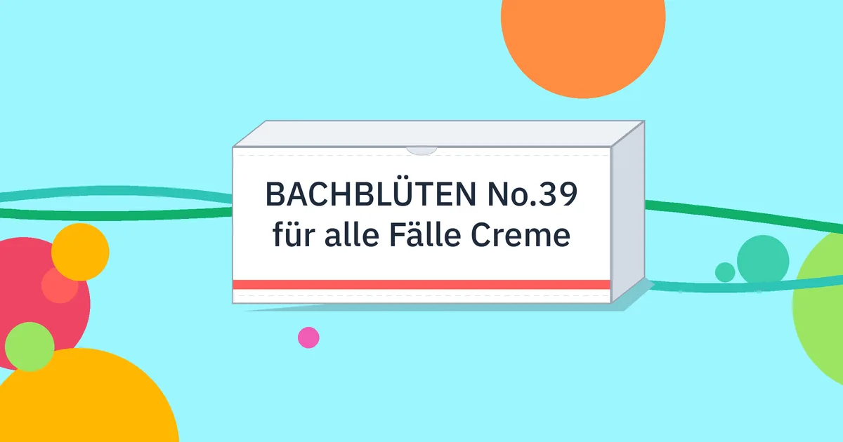 Symbolbild: Packung mit der Aufschrift BACHBLÜTEN No.39 für alle Fälle Creme (PZN 14226096) – Verfügbarkeit und Bezug in Apotheken in Frankfurt am Main