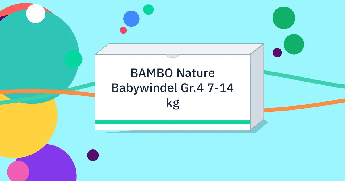 Symbolbild: Packung mit der Aufschrift BAMBO Nature Babywindel Gr.4 7-14 kg (PZN 15417036) – Verfügbarkeit und Bezug in Apotheken in Frankfurt am Main