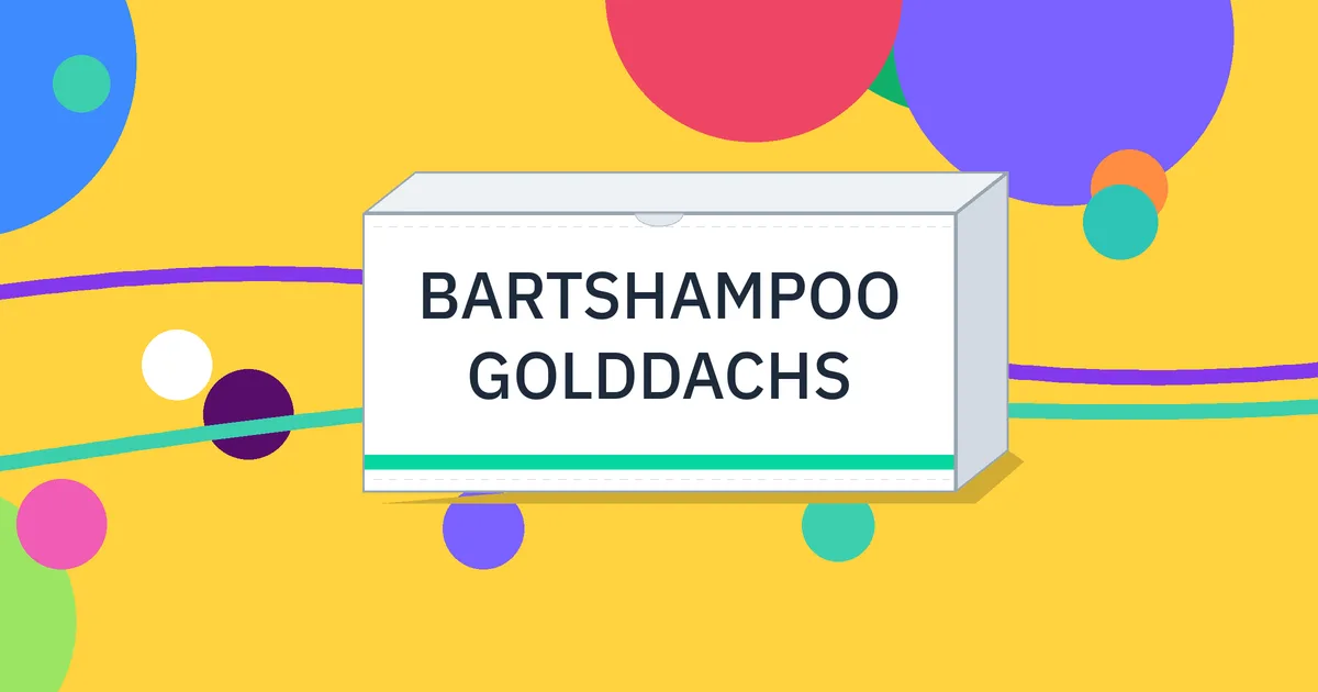 Symbolbild: Packung mit der Aufschrift BARTSHAMPOO GOLDDACHS (PZN 11321813) – Verfügbarkeit und Bezug in Apotheken in Frankfurt am Main