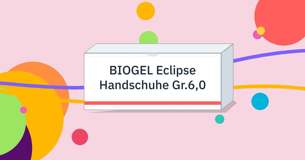 Symbolbild: Packung mit der Aufschrift BIOGEL Eclipse Handschuhe Gr.6,0 (PZN 04764757) – Verfügbarkeit und Bezug in Apotheken in Frankfurt am Main