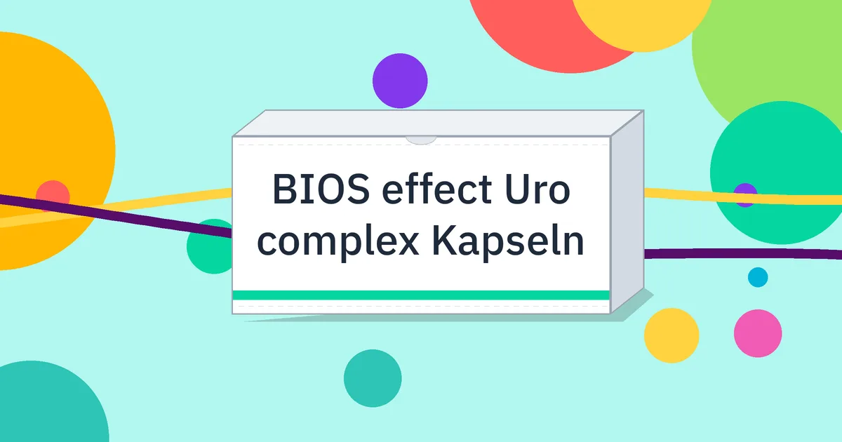 Symbolbild: Packung mit der Aufschrift BIOS effect Uro complex Kapseln (PZN 10276387) – Verfügbarkeit und Bezug in Apotheken in Frankfurt am Main