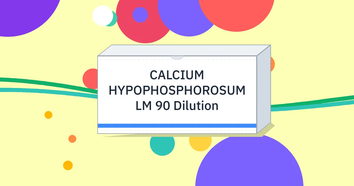 Symbolbild: Packung mit der Aufschrift CALCIUM HYPOPHOSPHOROSUM LM 90 Dilution (PZN 13409096) – Verfügbarkeit und Bezug in Apotheken in Frankfurt am Main