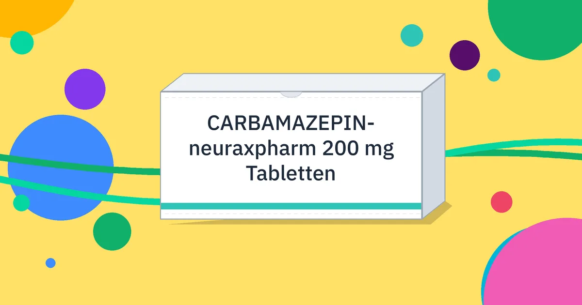 Symbolbild: Packung mit der Aufschrift CARBAMAZEPIN-neuraxpharm 200 mg Tabletten (PZN 03220995) – Verfügbarkeit und Bezug in Apotheken in Frankfurt am Main