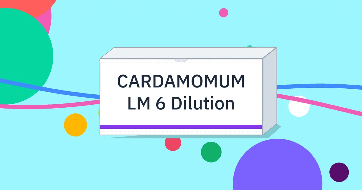 Symbolbild: Packung mit der Aufschrift CARDAMOMUM LM 6 Dilution (PZN 13429532) – Verfügbarkeit und Bezug in Apotheken in Frankfurt am Main