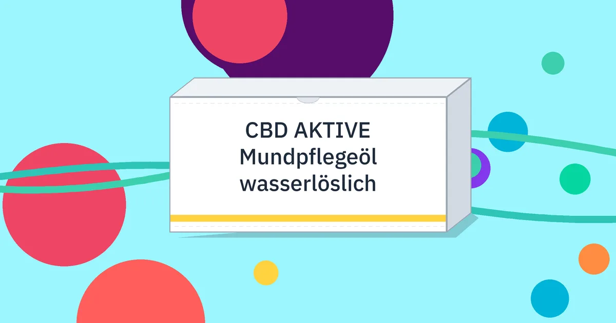 Symbolbild: Packung mit der Aufschrift CBD AKTIVE Mundpflegeöl wasserlöslich (PZN 20400374) – Verfügbarkeit und Bezug in Apotheken in Frankfurt am Main