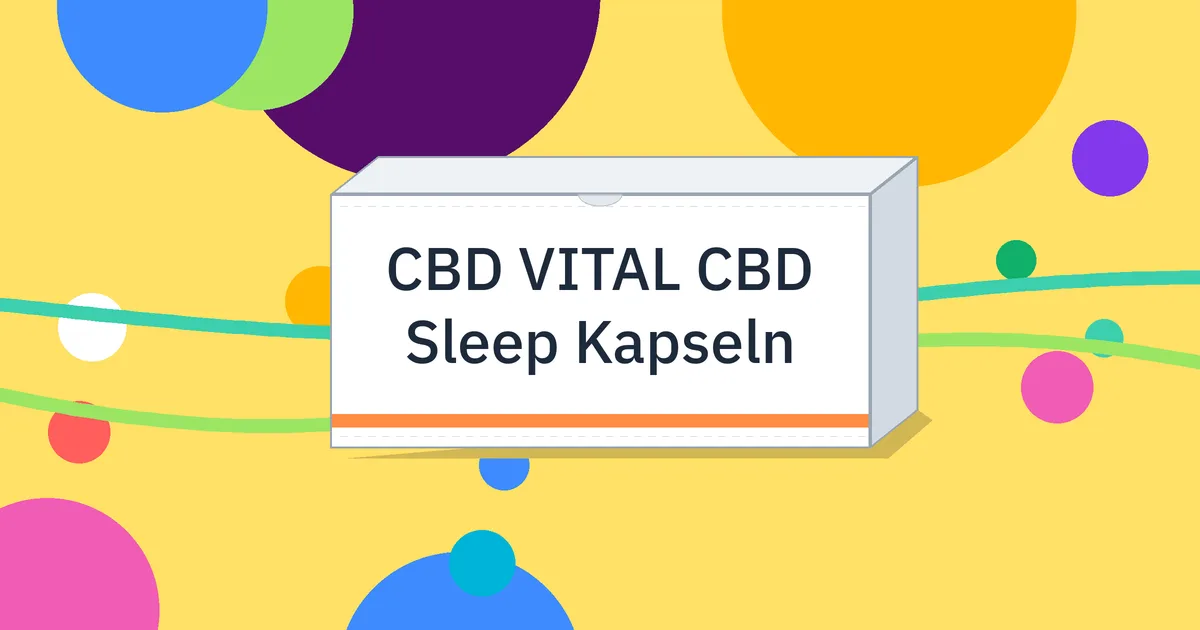 Symbolbild: Packung mit der Aufschrift CBD VITAL CBD Sleep Kapseln (PZN 17362747) – Verfügbarkeit und Bezug in Apotheken in Frankfurt am Main