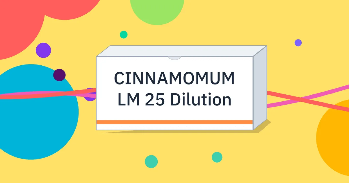 Symbolbild: Packung mit der Aufschrift CINNAMOMUM LM 25 Dilution (PZN 12820990) – Verfügbarkeit und Bezug in Apotheken in Frankfurt am Main