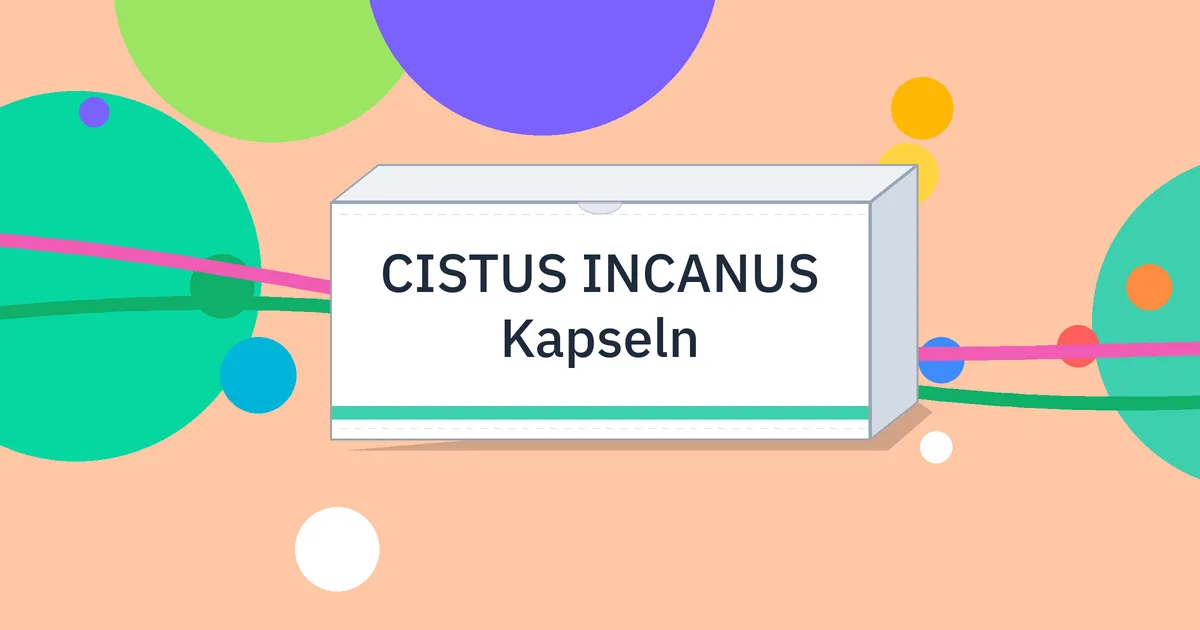 Symbolbild: Packung mit der Aufschrift CISTUS INCANUS Kapseln (PZN 06127397) – Verfügbarkeit und Bezug in Apotheken in Frankfurt am Main
