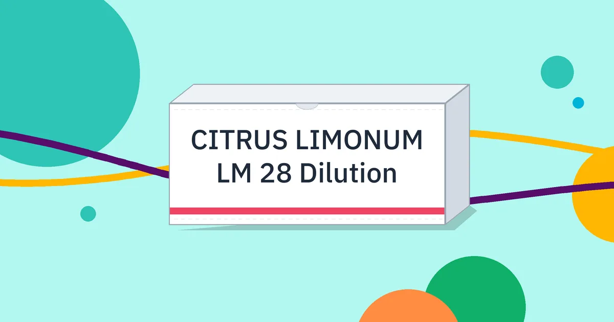 Symbolbild: Packung mit der Aufschrift CITRUS LIMONUM LM 28 Dilution (PZN 13447085) – Verfügbarkeit und Bezug in Apotheken in Frankfurt am Main