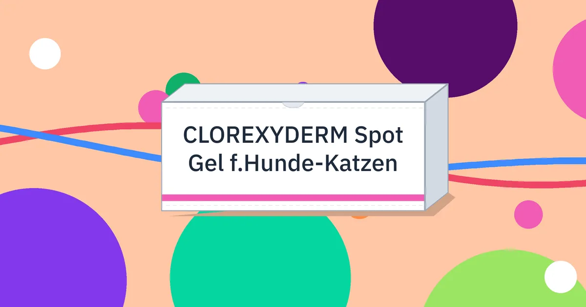 Symbolbild: Packung mit der Aufschrift CLOREXYDERM Spot Gel f.Hunde-Katzen (PZN 18022516) – Verfügbarkeit und Bezug in Apotheken in Frankfurt am Main