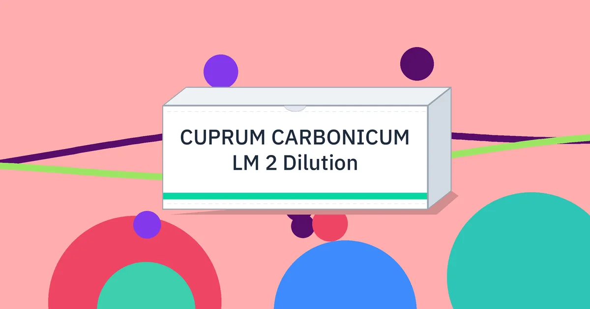 Symbolbild: Packung mit der Aufschrift CUPRUM CARBONICUM LM 2 Dilution (PZN 17853184) – Verfügbarkeit und Bezug in Apotheken in Frankfurt am Main