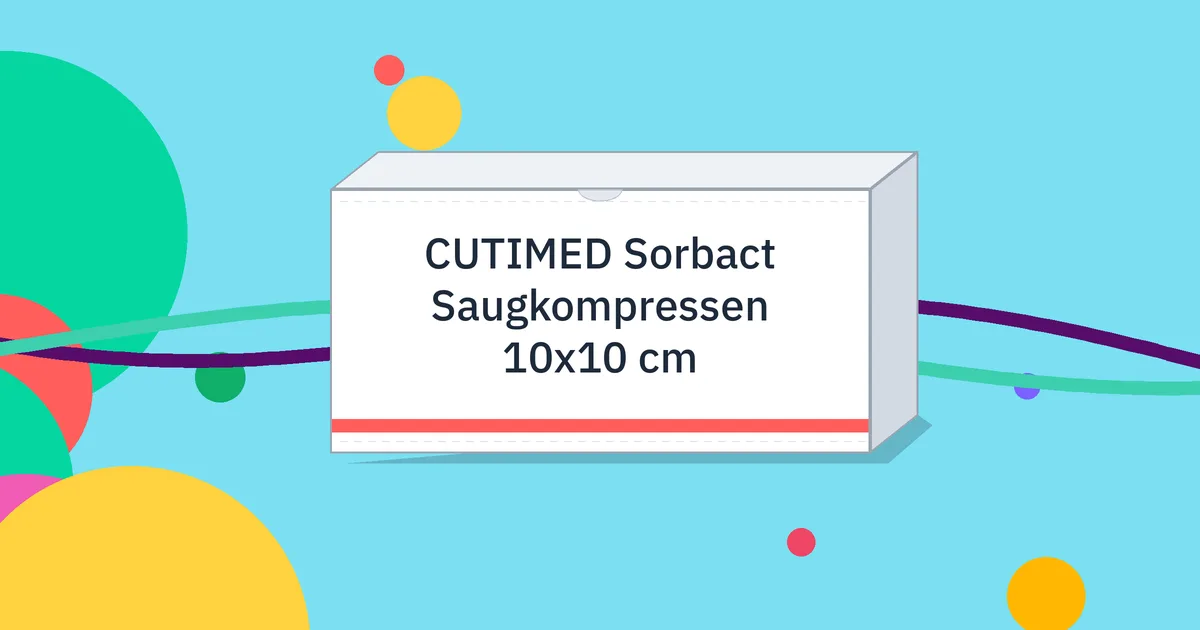 Symbolbild: Packung mit der Aufschrift CUTIMED Sorbact Saugkompressen 10x10 cm (PZN 12552176) – Verfügbarkeit und Bezug in Apotheken in Frankfurt am Main