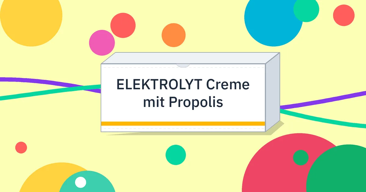 Symbolbild: Packung mit der Aufschrift ELEKTROLYT Creme mit Propolis (PZN 10796106) – Verfügbarkeit und Bezug in Apotheken in Frankfurt am Main