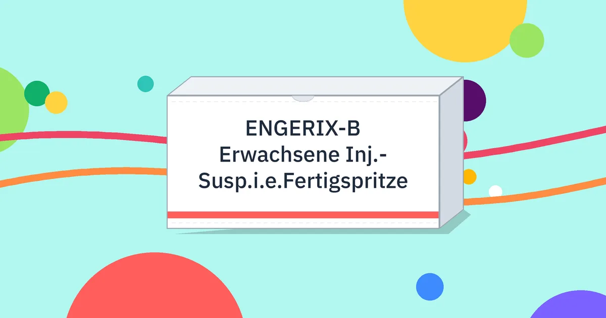 Symbolbild: Packung mit der Aufschrift ENGERIX-B Erwachsene Inj.-Susp.i.e.Fertigspritze (PZN 00539466) – Verfügbarkeit und Bezug in Apotheken in Frankfurt am Main