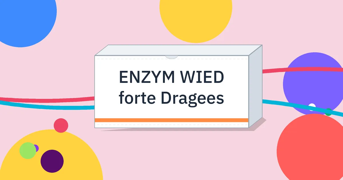 Symbolbild: Packung mit der Aufschrift ENZYM WIED forte Dragees (PZN 09517472) – Verfügbarkeit und Bezug in Apotheken in Frankfurt am Main