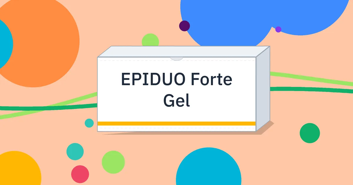 Symbolbild: Packung mit der Aufschrift EPIDUO Forte Gel (PZN 12554152) – Verfügbarkeit und Bezug in Apotheken in Frankfurt am Main