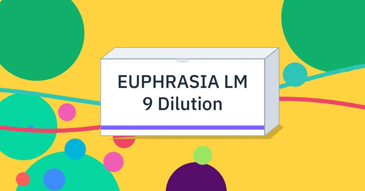 Symbolbild: Packung mit der Aufschrift EUPHRASIA LM 9 Dilution (PZN 12846601) – Verfügbarkeit und Bezug in Apotheken in Frankfurt am Main