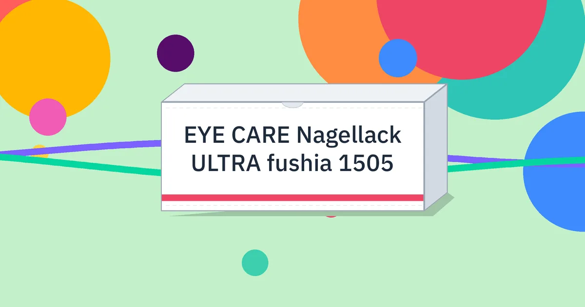 Symbolbild: Packung mit der Aufschrift EYE CARE Nagellack ULTRA fushia 1505 (PZN 04317455) – Verfügbarkeit und Bezug in Apotheken in Frankfurt am Main
