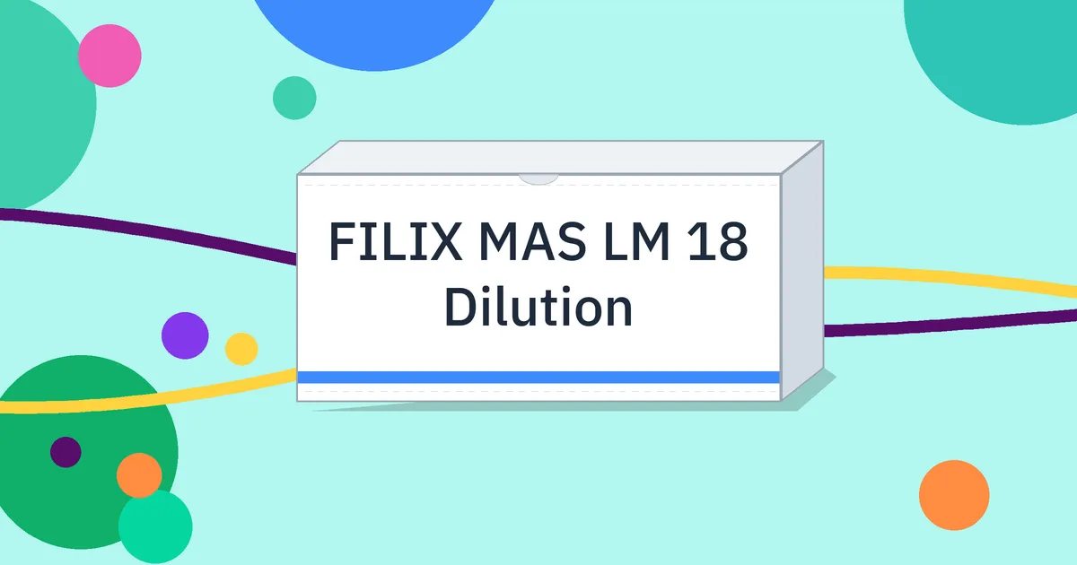 Symbolbild: Packung mit der Aufschrift FILIX MAS LM 18 Dilution (PZN 13488859) – Verfügbarkeit und Bezug in Apotheken in Frankfurt am Main