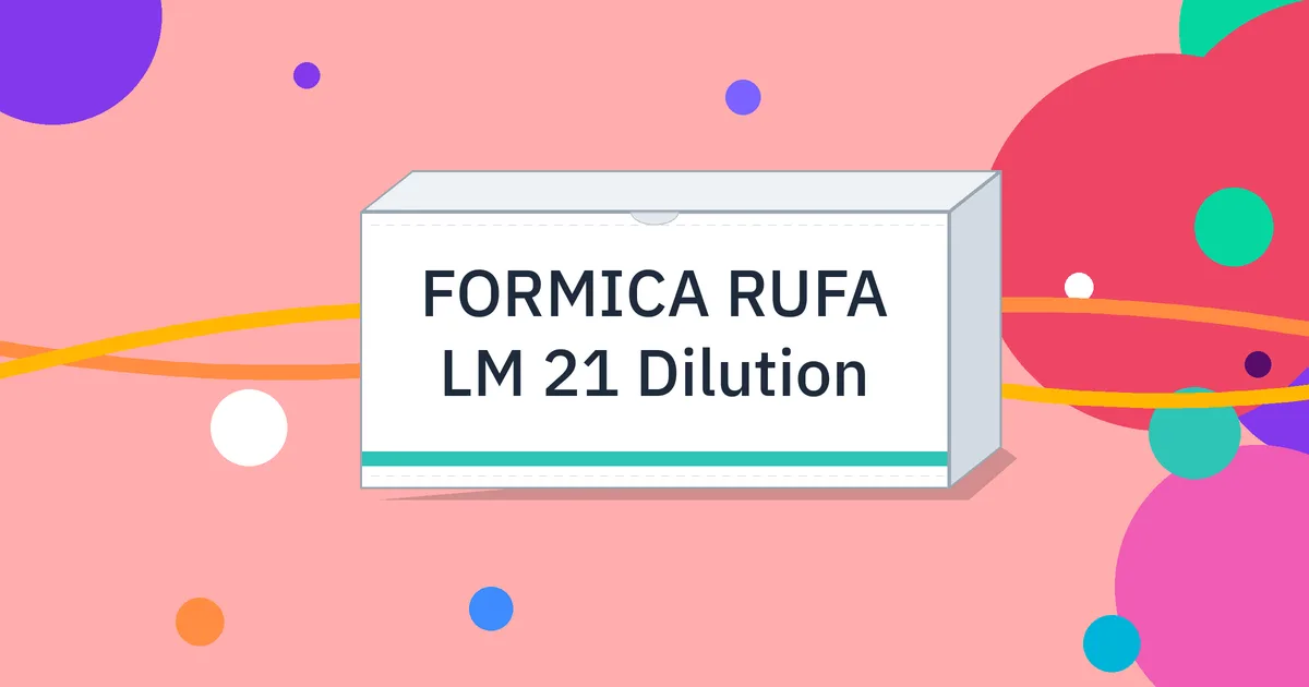 Symbolbild: Packung mit der Aufschrift FORMICA RUFA LM 21 Dilution (PZN 12874075) – Verfügbarkeit und Bezug in Apotheken in Frankfurt am Main