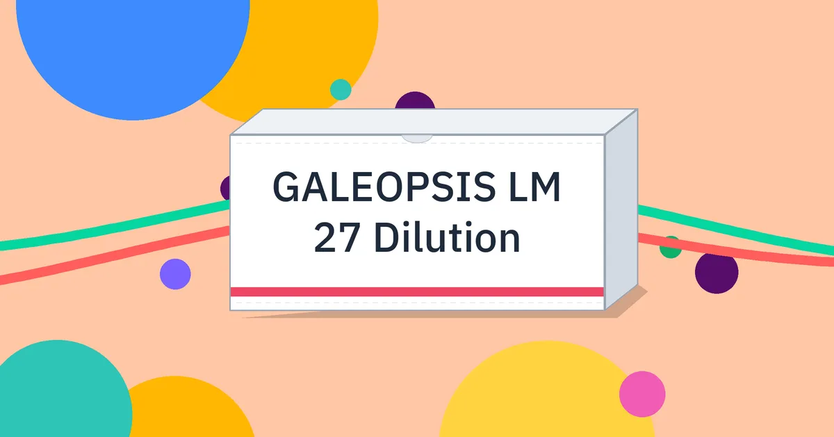 Symbolbild: Packung mit der Aufschrift GALEOPSIS LM 27 Dilution (PZN 13496391) – Verfügbarkeit und Bezug in Apotheken in Frankfurt am Main
