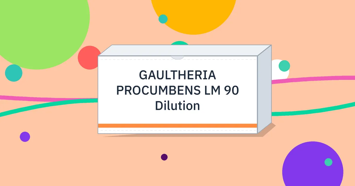 Symbolbild: Packung mit der Aufschrift GAULTHERIA PROCUMBENS LM 90 Dilution (PZN 13499254) – Verfügbarkeit und Bezug in Apotheken in Frankfurt am Main