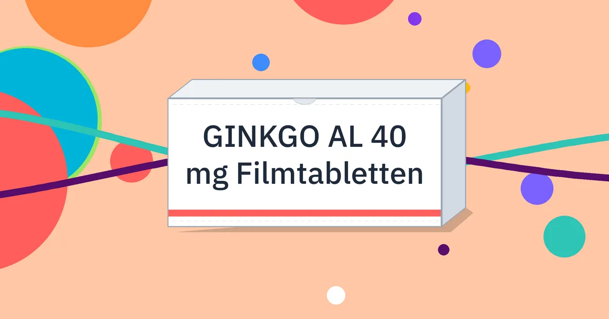 Symbolbild: Packung mit der Aufschrift GINKGO AL 40 mg Filmtabletten (PZN 06565074) – Verfügbarkeit und Bezug in Apotheken in Frankfurt am Main