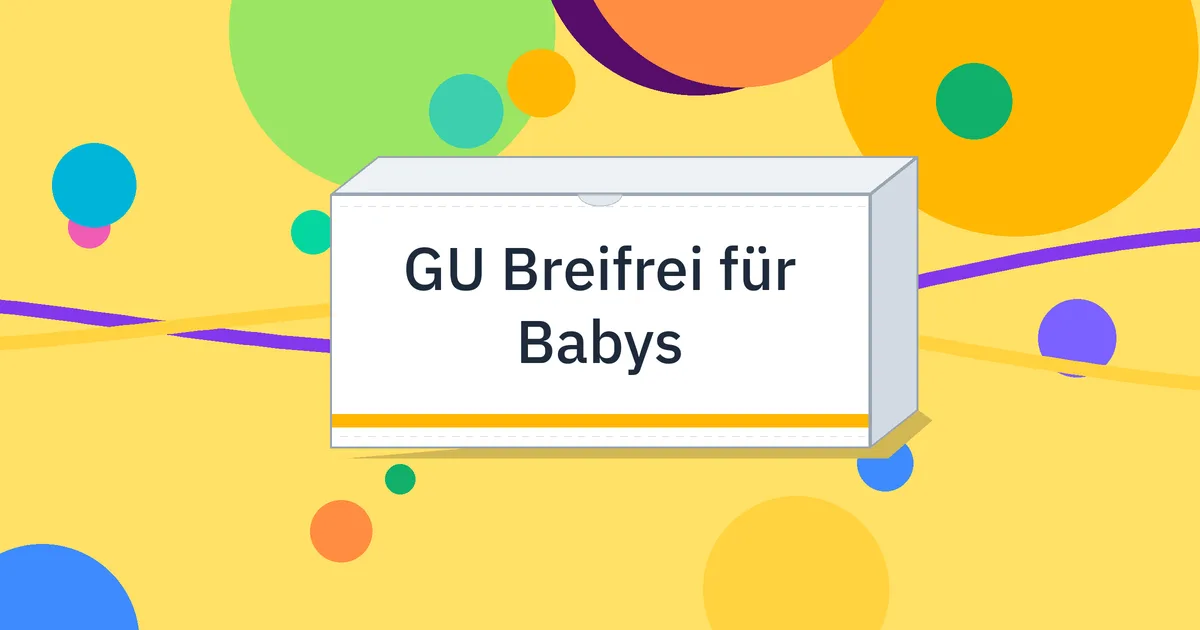 Symbolbild: Packung mit der Aufschrift GU Breifrei für Babys (PZN 17384051) – Verfügbarkeit und Bezug in Apotheken in Frankfurt am Main