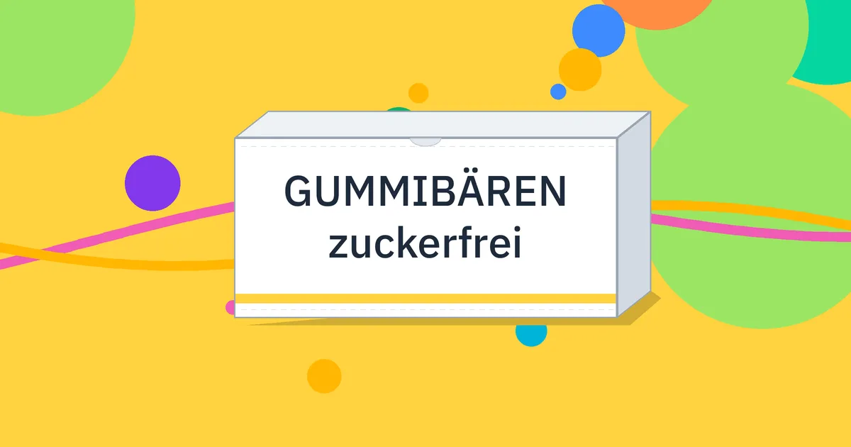 Symbolbild: Packung mit der Aufschrift GUMMIBÄREN zuckerfrei (PZN 19482504) – Verfügbarkeit und Bezug in Apotheken in Frankfurt am Main