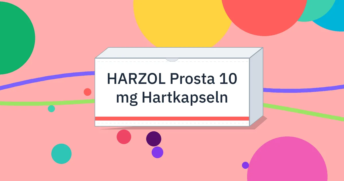 Symbolbild: Packung mit der Aufschrift HARZOL Prosta 10 mg Hartkapseln (PZN 19413383) – Verfügbarkeit und Bezug in Apotheken in Frankfurt am Main