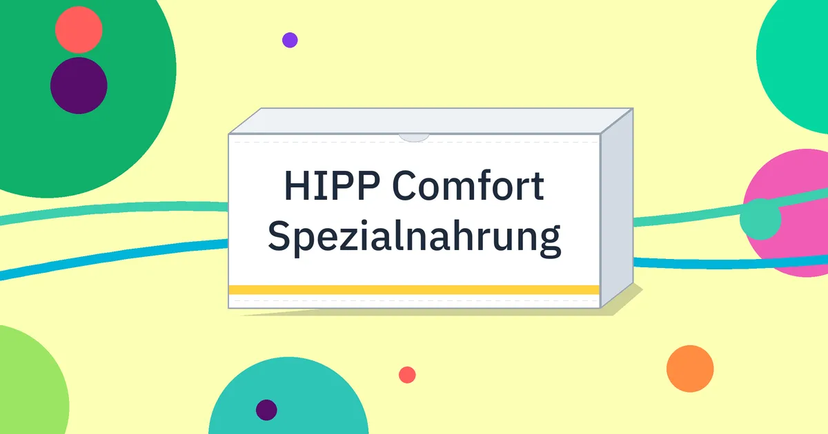 Symbolbild: Packung mit der Aufschrift HIPP Comfort Spezialnahrung (PZN 17570658) – Verfügbarkeit und Bezug in Apotheken in Frankfurt am Main