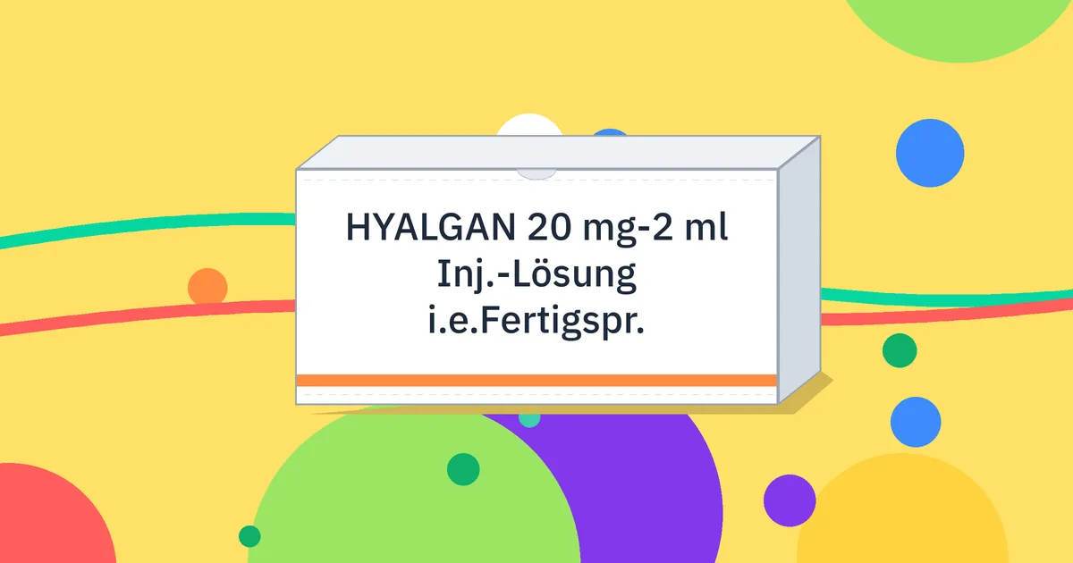 Symbolbild: Packung mit der Aufschrift HYALGAN 20 mg-2 ml Inj.-Lösung i.e.Fertigspr. (PZN 20333927) – Verfügbarkeit und Bezug in Apotheken in Frankfurt am Main